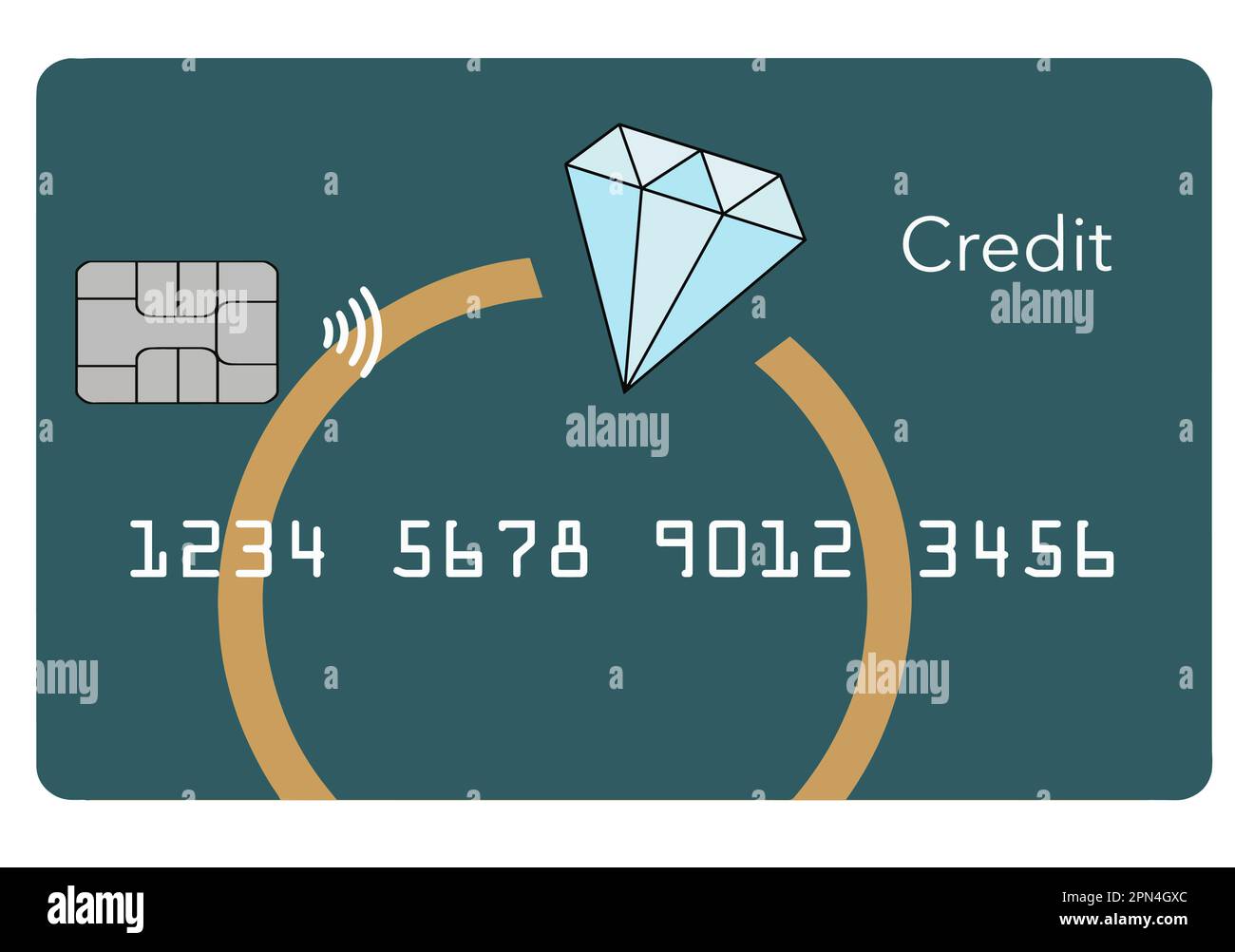 Here is a generic, mock, credit card or debit card that is realistic in ...