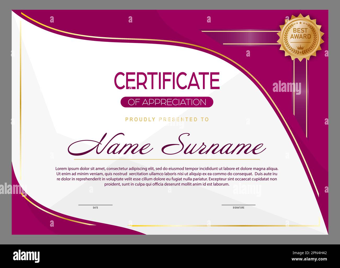 Certificate. The layout of the certificate of recognition of education ...