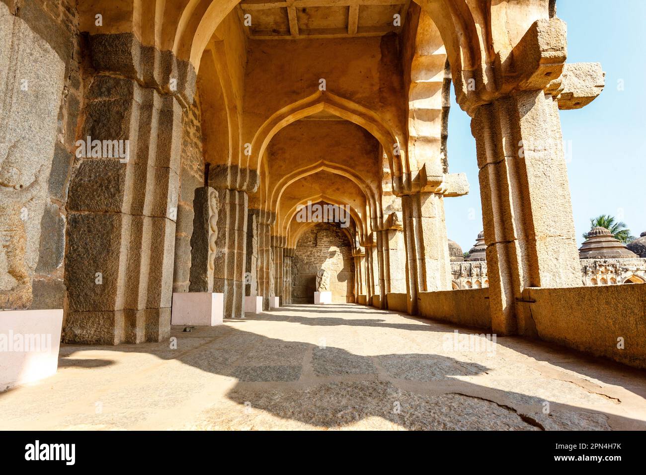 Elephant's Stables, stables for the royal elephants of the Vijayanagara ...