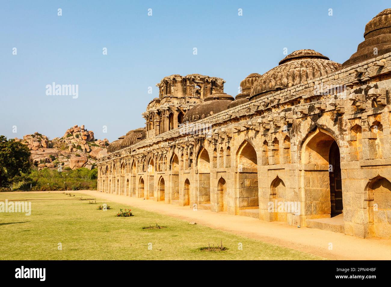 Elephant's Stables, stables for the royal elephants of the Vijayanagara ...