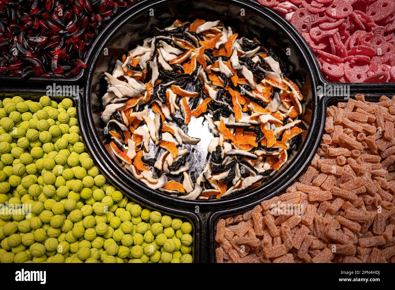 Big piles of candy for sale in a candy store Stock Photo - Alamy