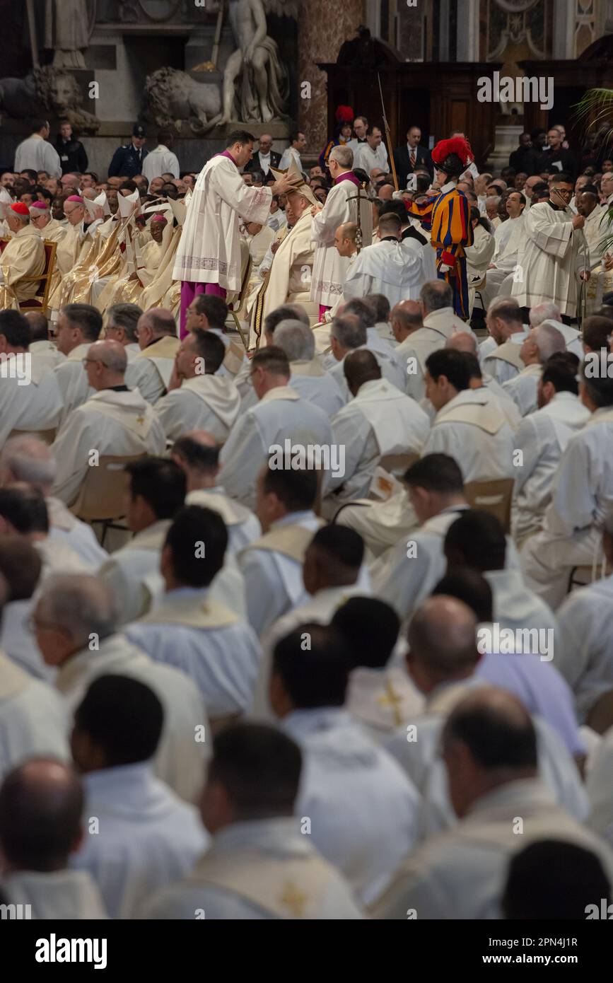 April 06, 2023 - Vatican: Pope Francis celebrates in St. Peter's ...