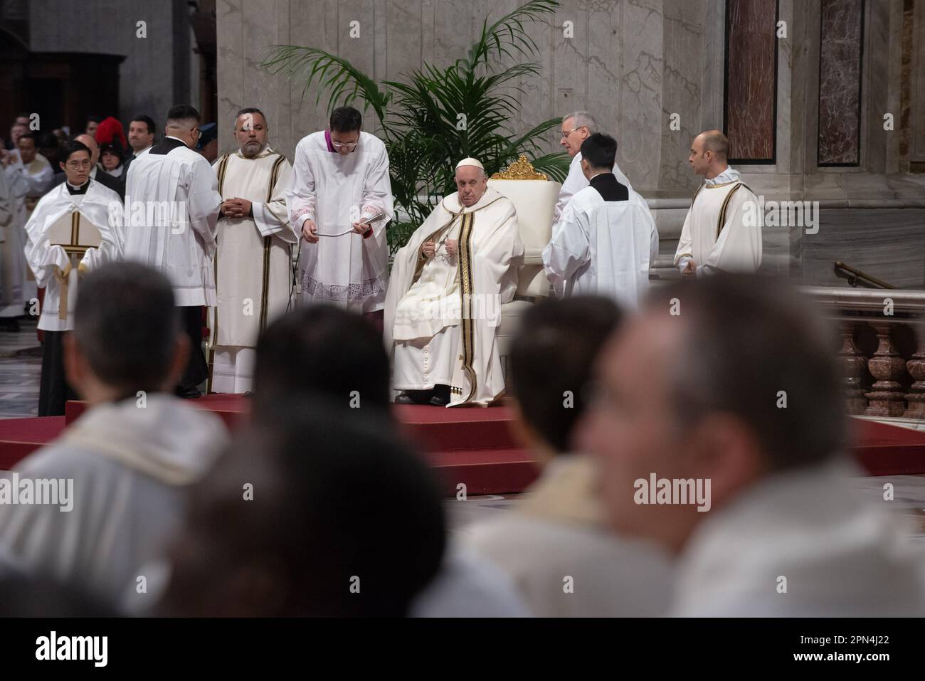 April 06, 2023 - Vatican: Pope Francis celebrates in St. Peter's ...