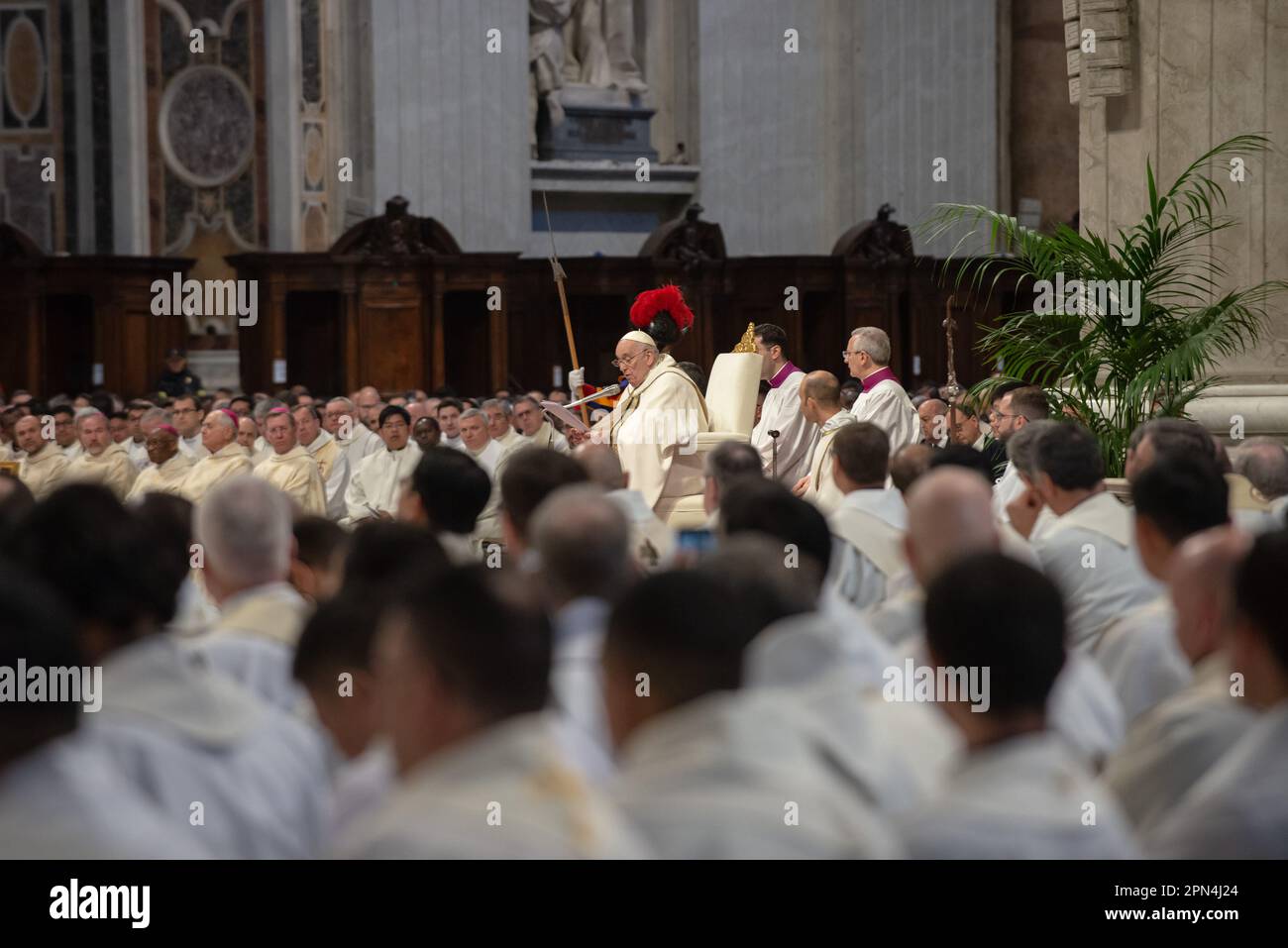 April 06, 2023 - Vatican: Pope Francis celebrates in St. Peter's ...