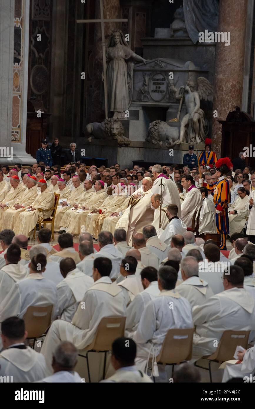 April 06, 2023 - Vatican: Pope Francis celebrates in St. Peter's ...
