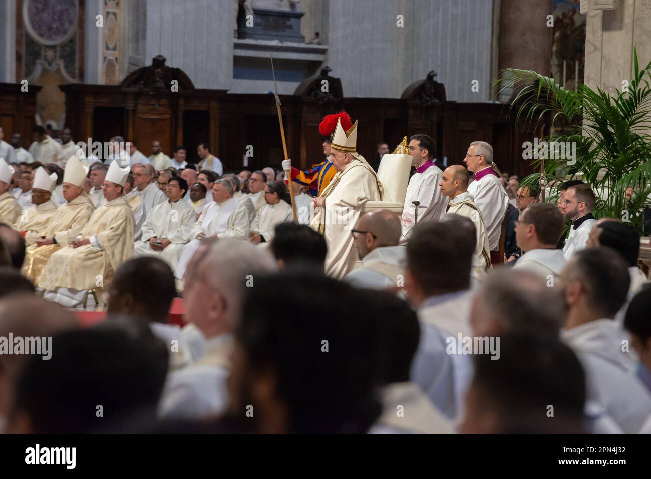 April 06, 2023 - Vatican: Pope Francis celebrates in St. Peter's ...