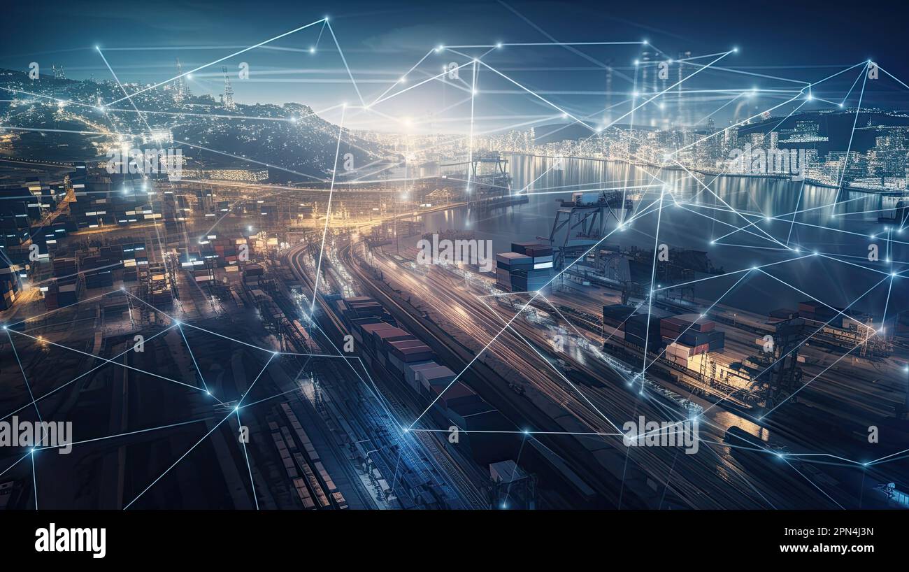 Modern System transportation and logistic import export and transport ...