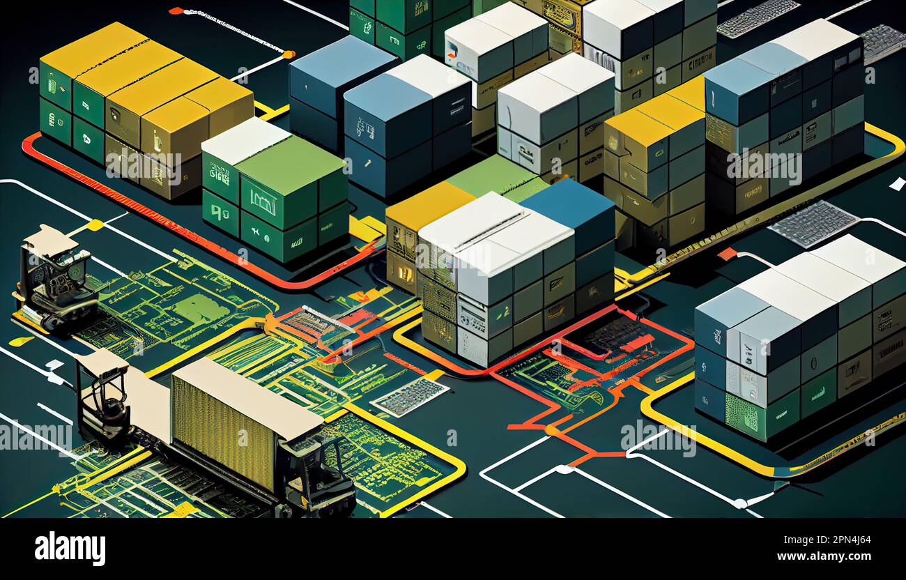 Modern System transportation and logistic import export and transport ...