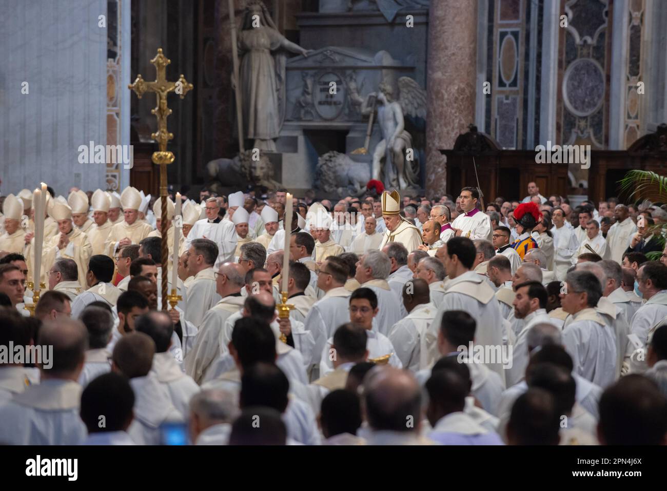 April 06, 2023 - Vatican: Pope Francis celebrates in St. Peter's ...