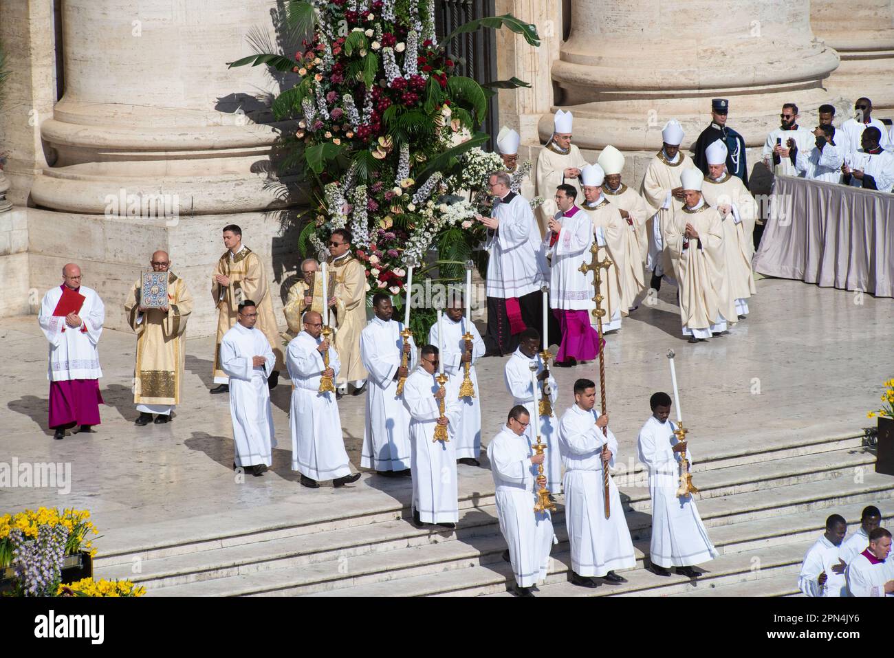 April 09, 2023 - Vatican: Pope Francis presides the Holy Mass and ...