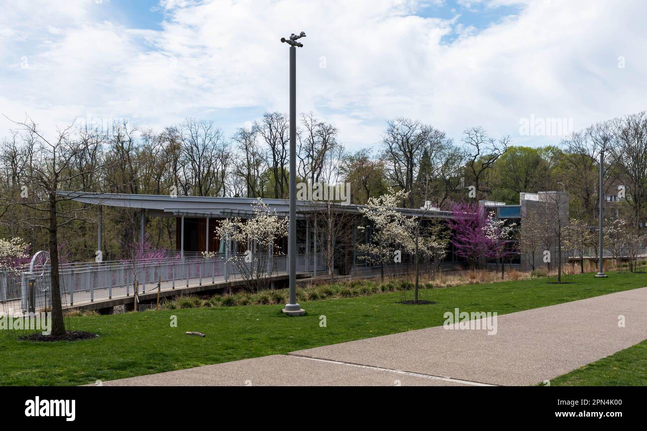 The Frick Environmental Center in Frick Park, a city park in the east ...
