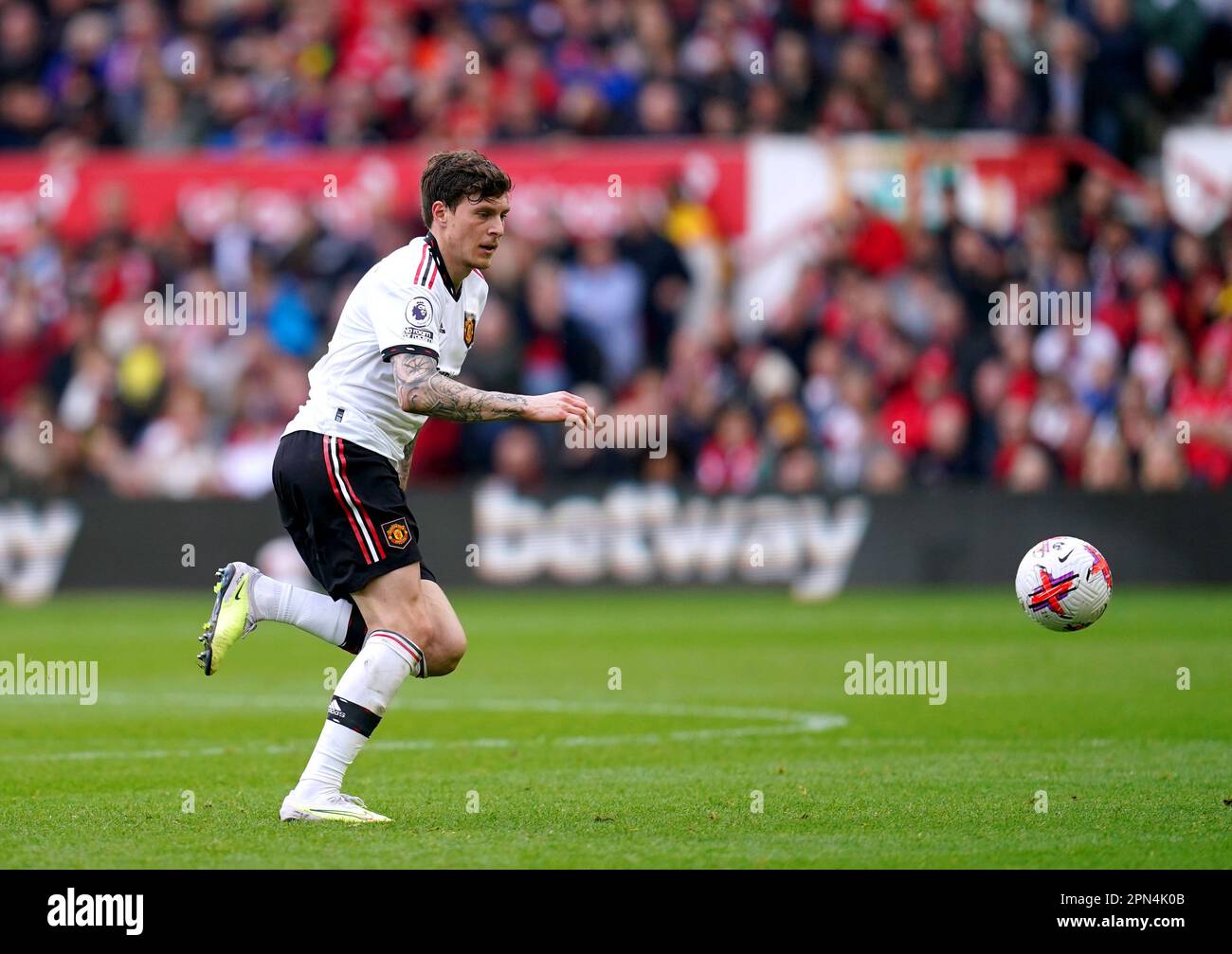 Manchester United's Victor Lindelof during the Premier League match at ...