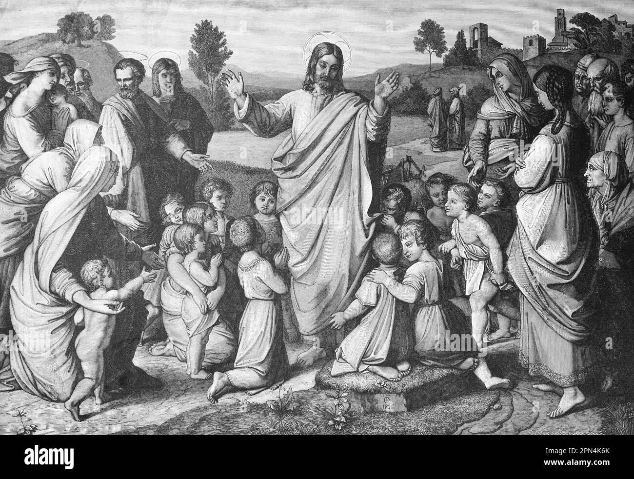 Let the little children come to me, bible, New Testament, Mark chapter ...