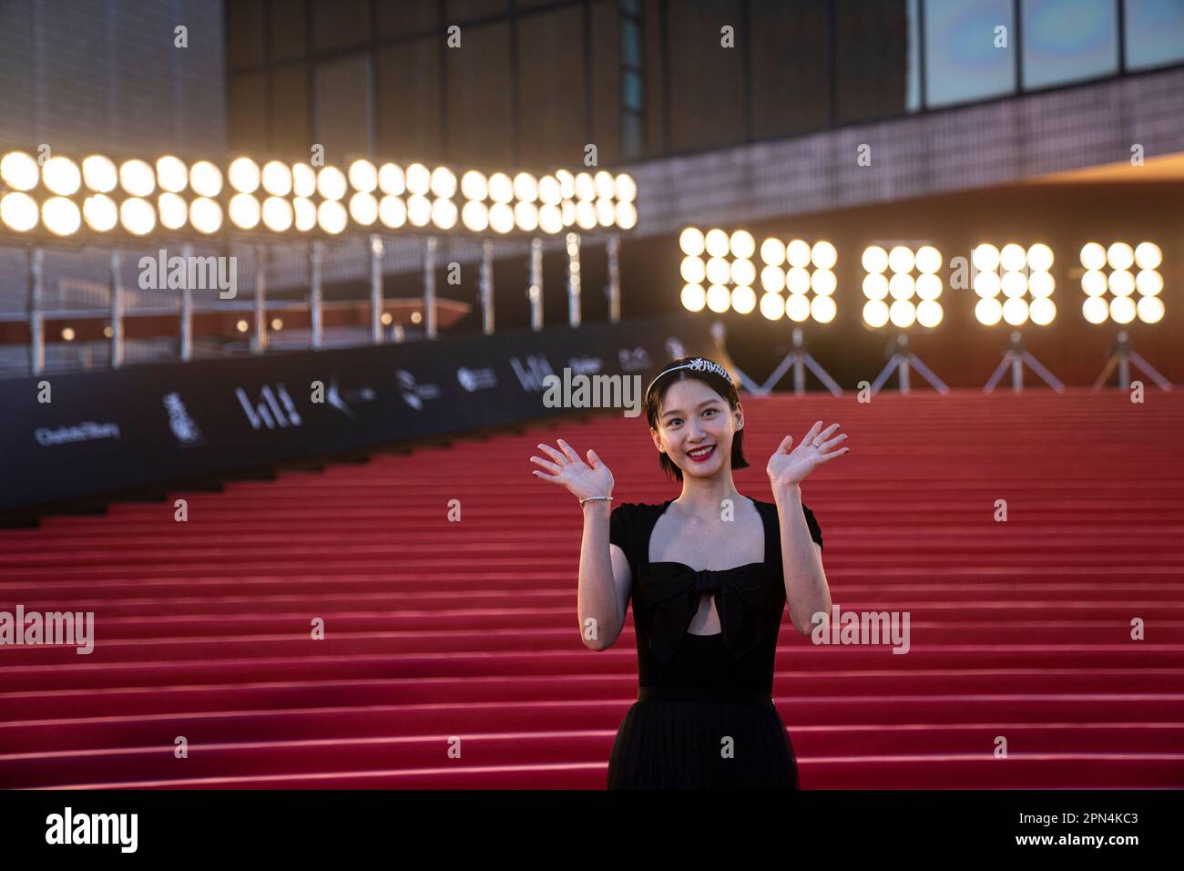 Actress Angela Yuen arrives on the red carpet for the 41st Hong Kong ...