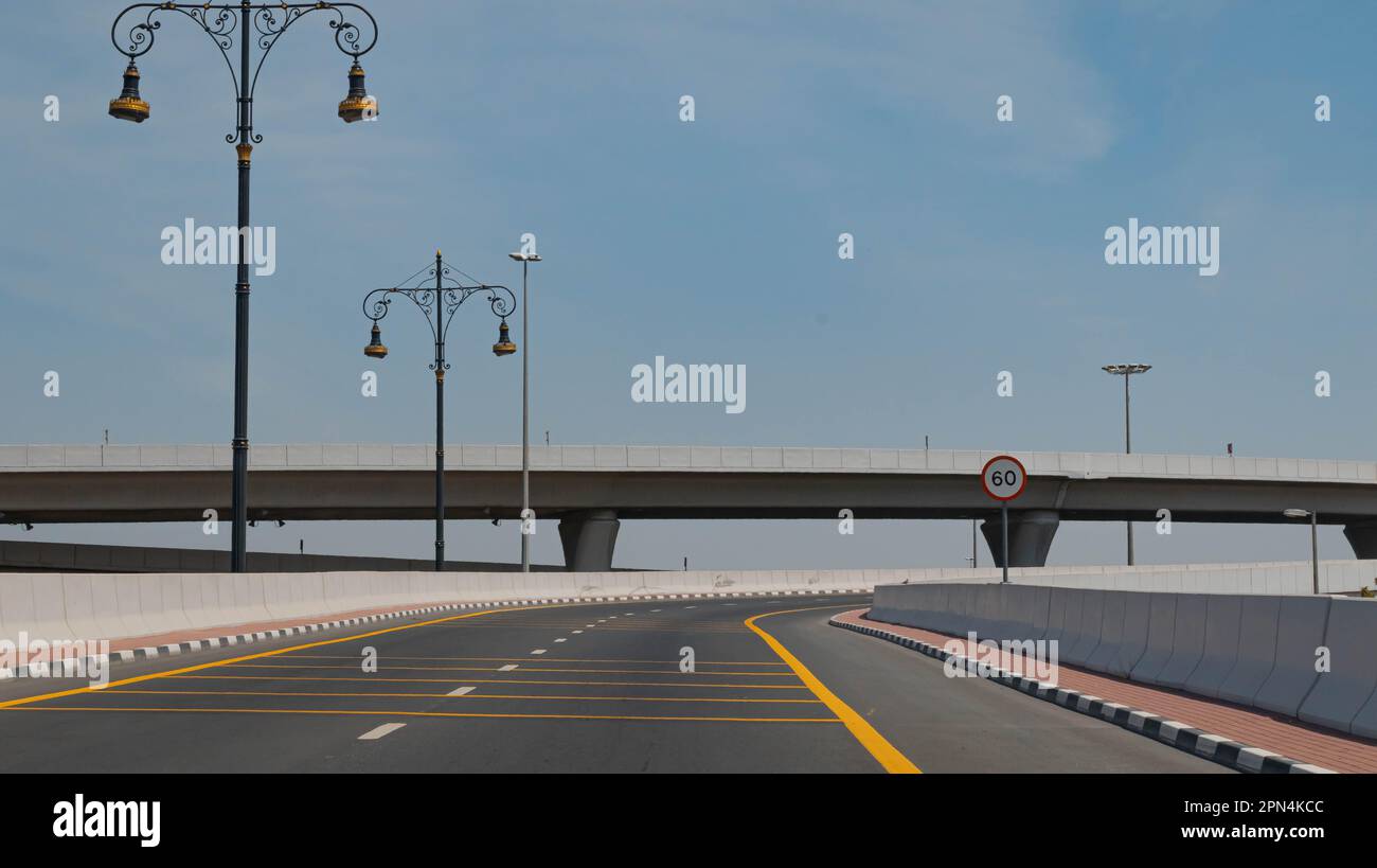 City road in UAE Stock Photo - Alamy