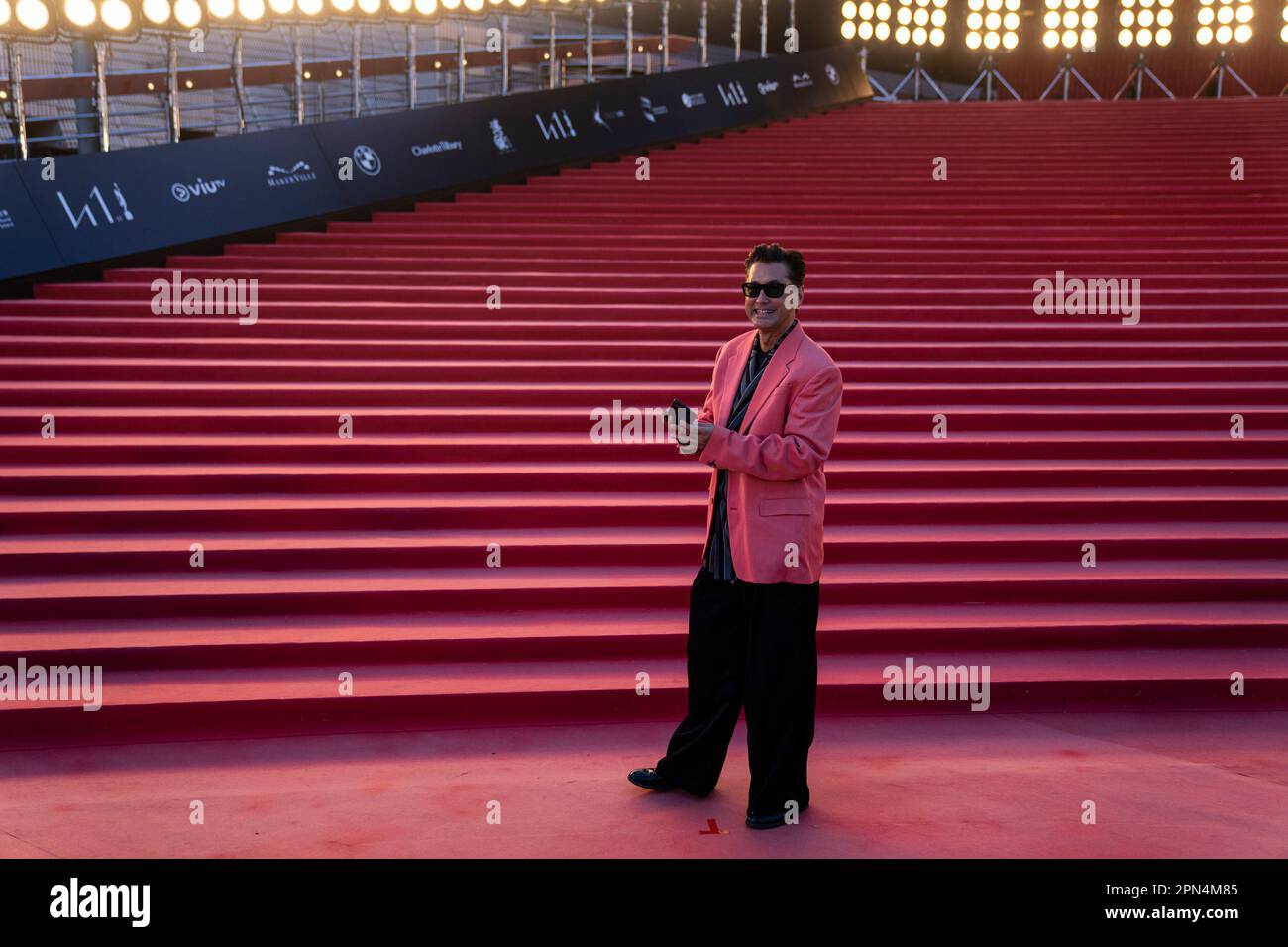 Actor Michael Wong arrives on the red carpet for the 41st Hong Kong ...