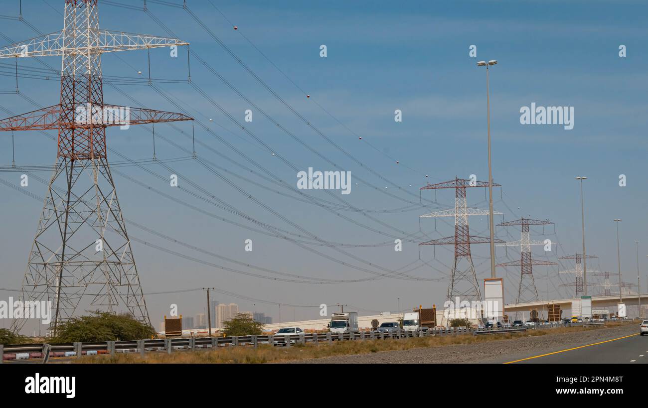 high voltage wires Stock Photo - Alamy