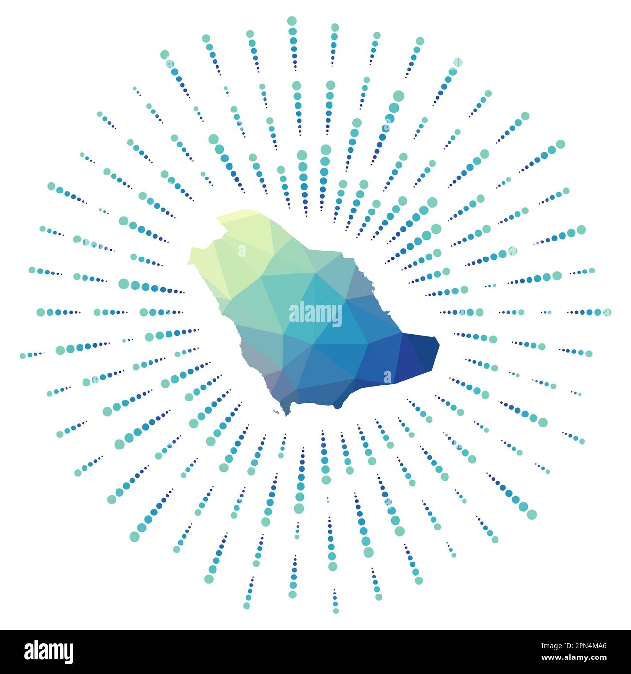 Saudi arabia polygonal map Stock Vector Images - Alamy