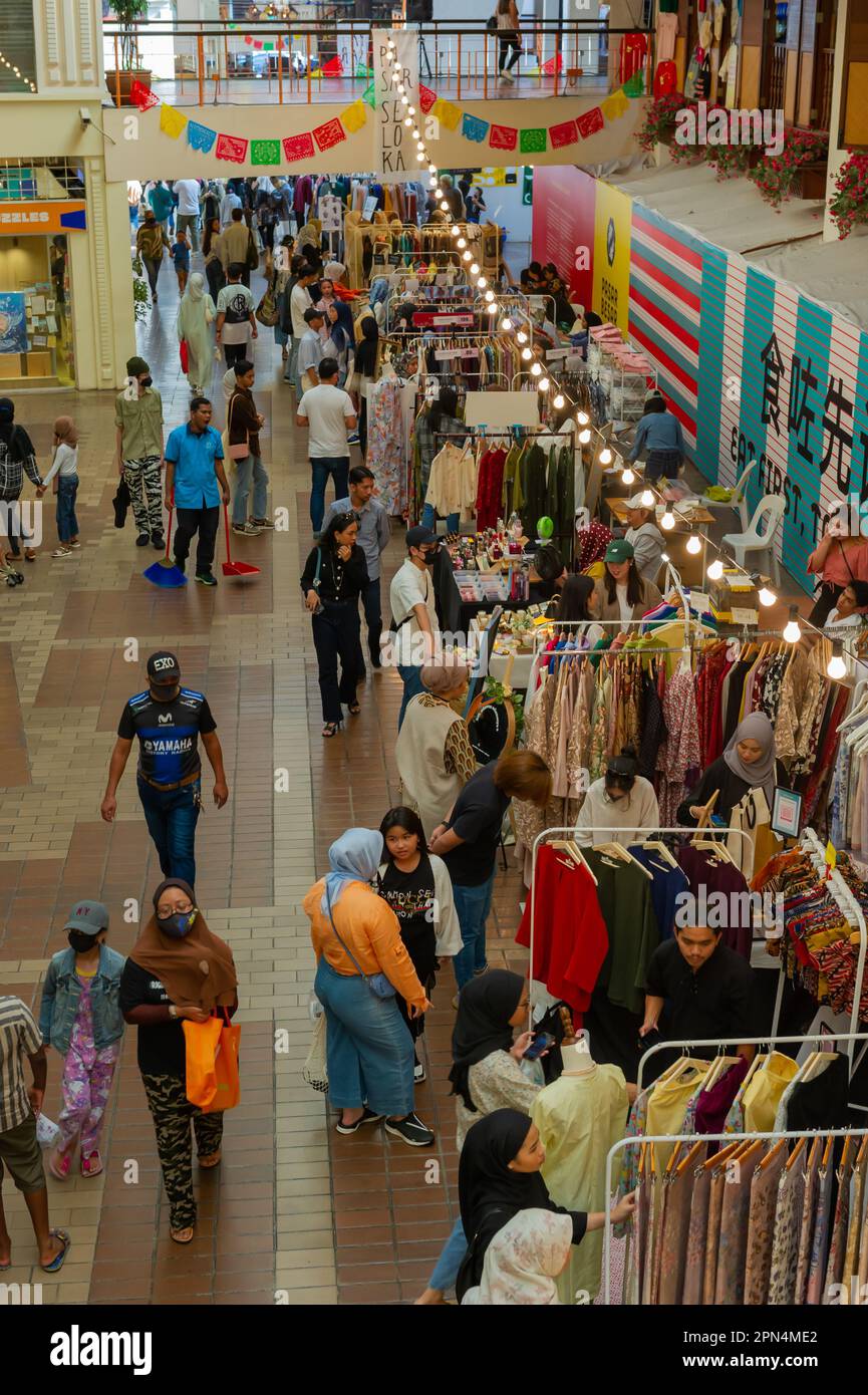 The main walkway at the Central Market, Kuala Lumpur, Malaysia Stock ...