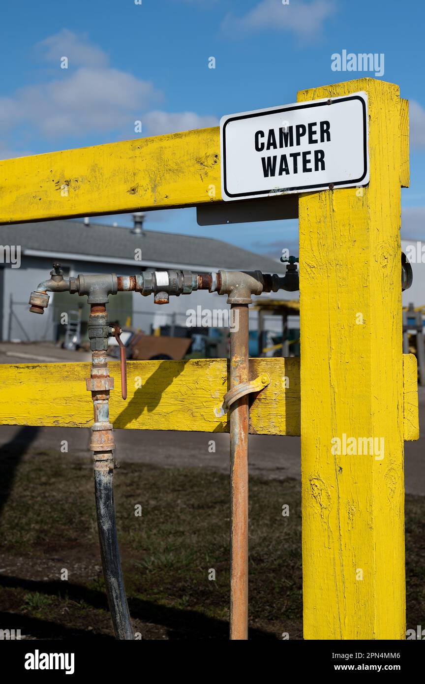 Source of safe water that is safe for human consumption located by a ...