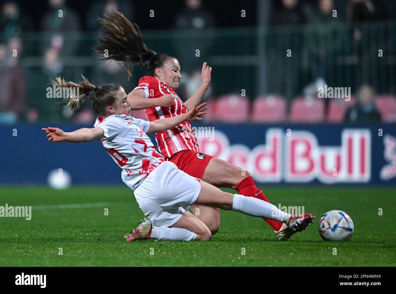 Leipzig, Germany. 16th Apr, 2023. Soccer, Women: DFB Cup, RB Leipzig ...