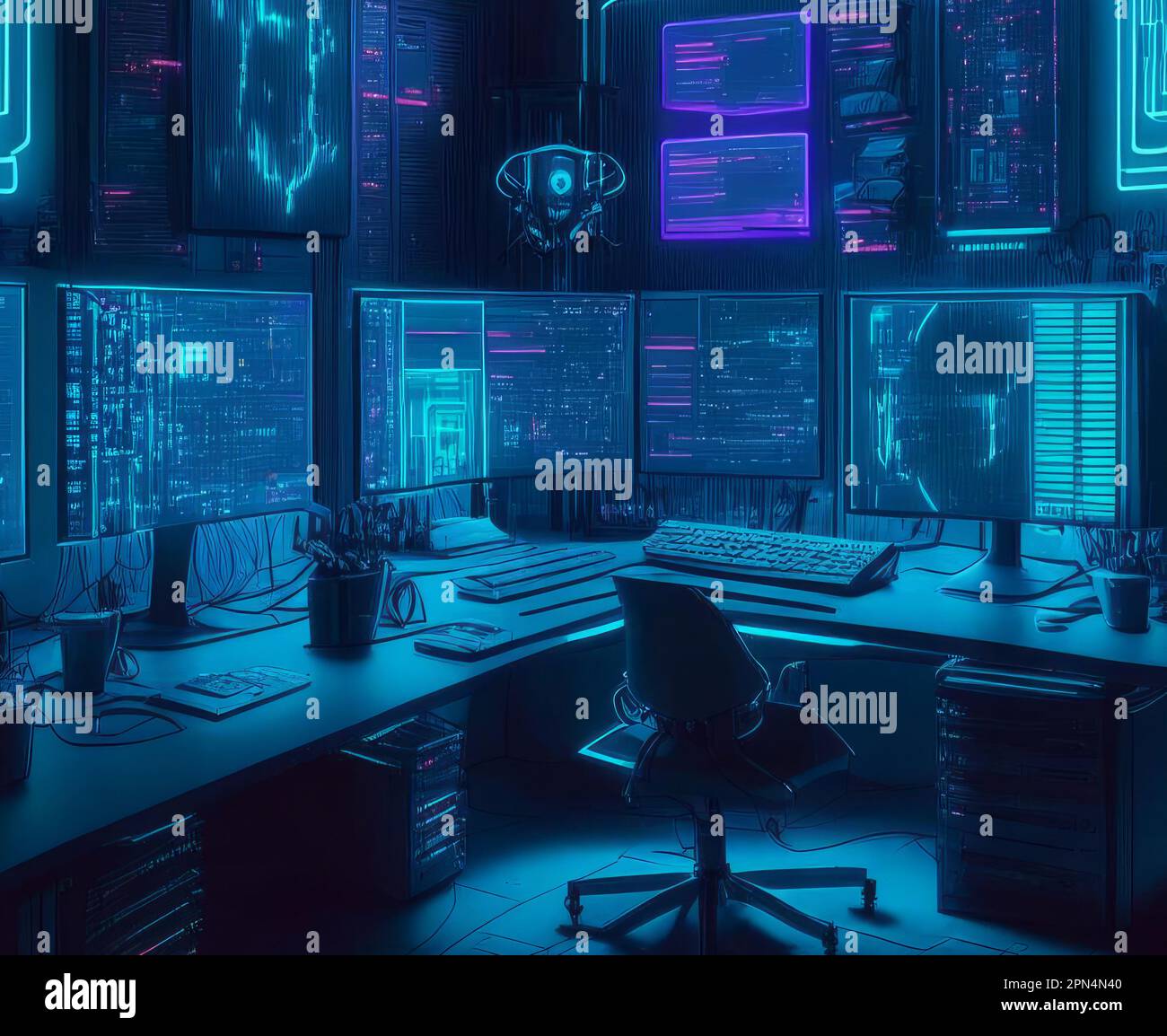 Work station computer screens hi-res stock photography and images - Alamy