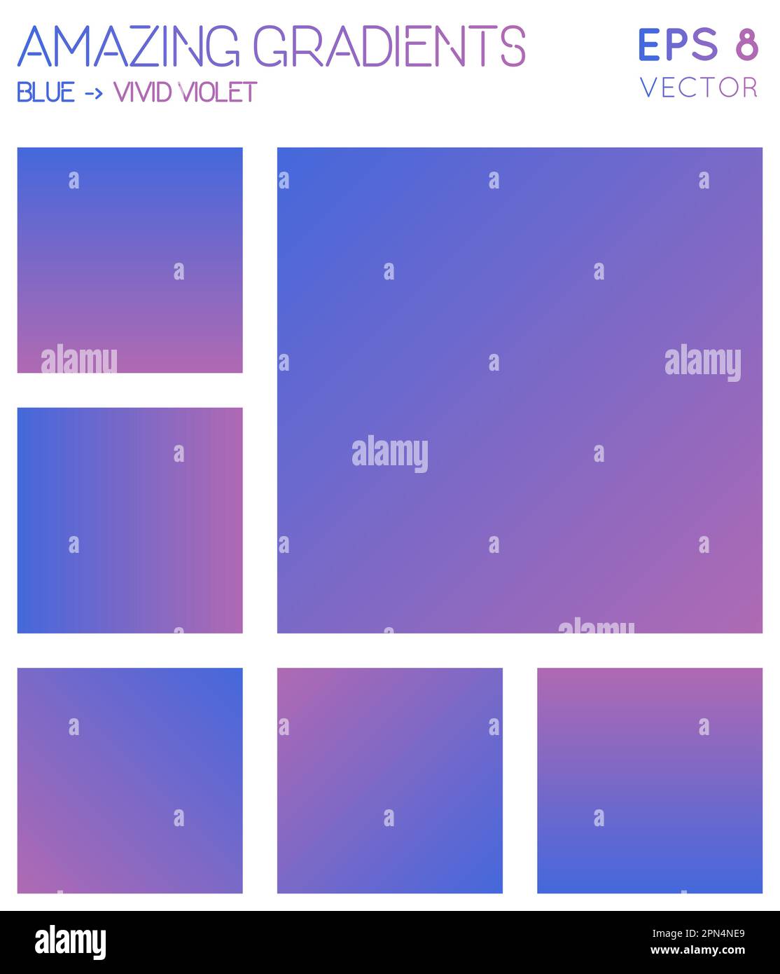 Colorful gradients in blue, vivid violet color tones. Admirable ...