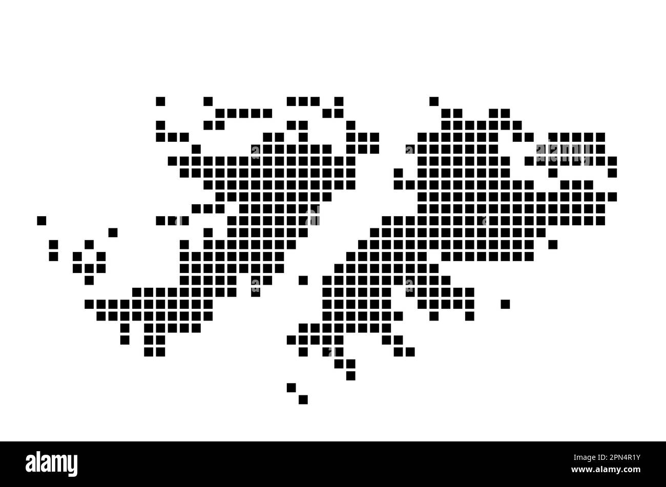 Falklands map. Map of Falklands in dotted style. Borders of the country ...