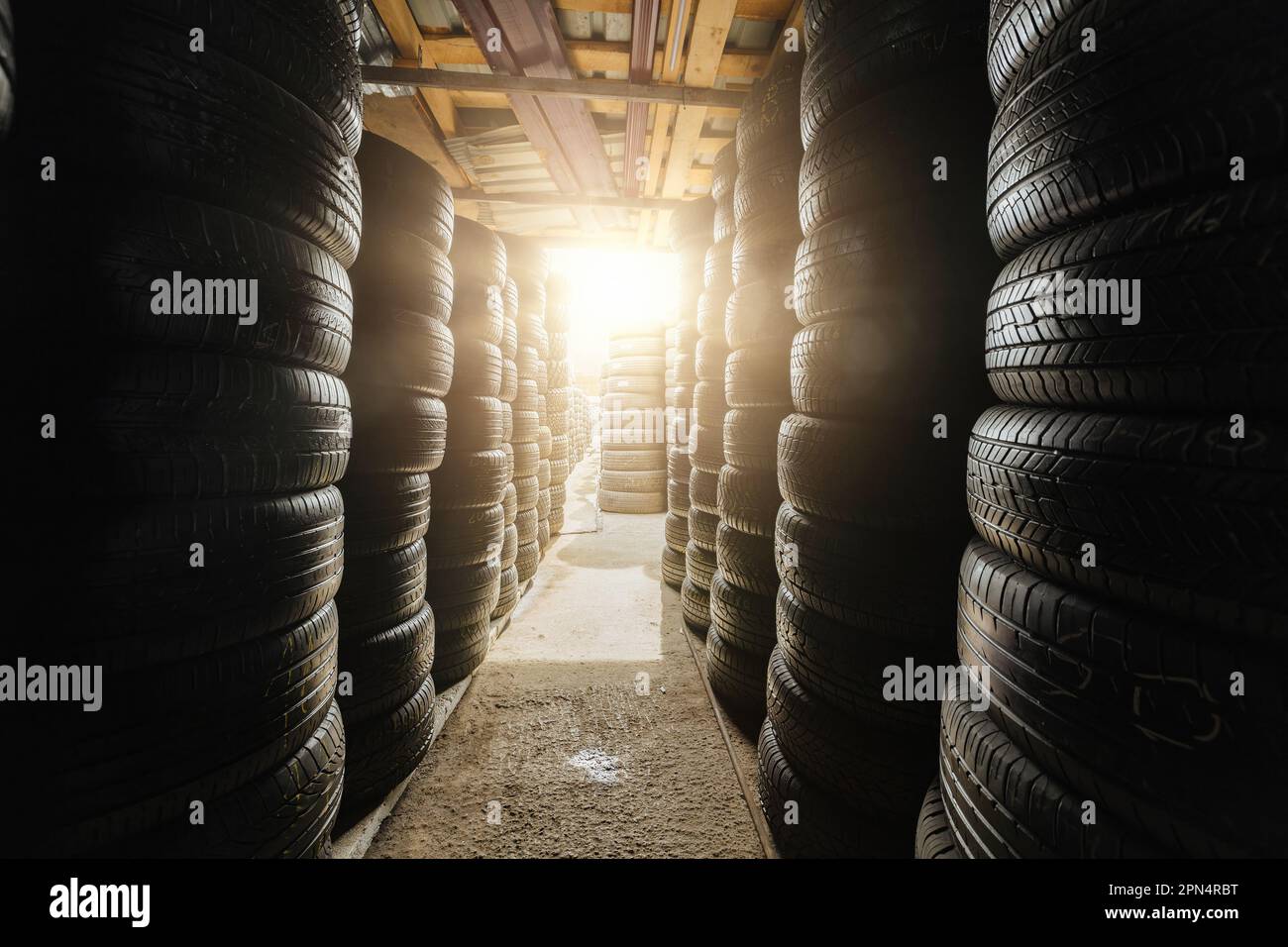 Stack tires warehouse hi-res stock photography and images - Alamy