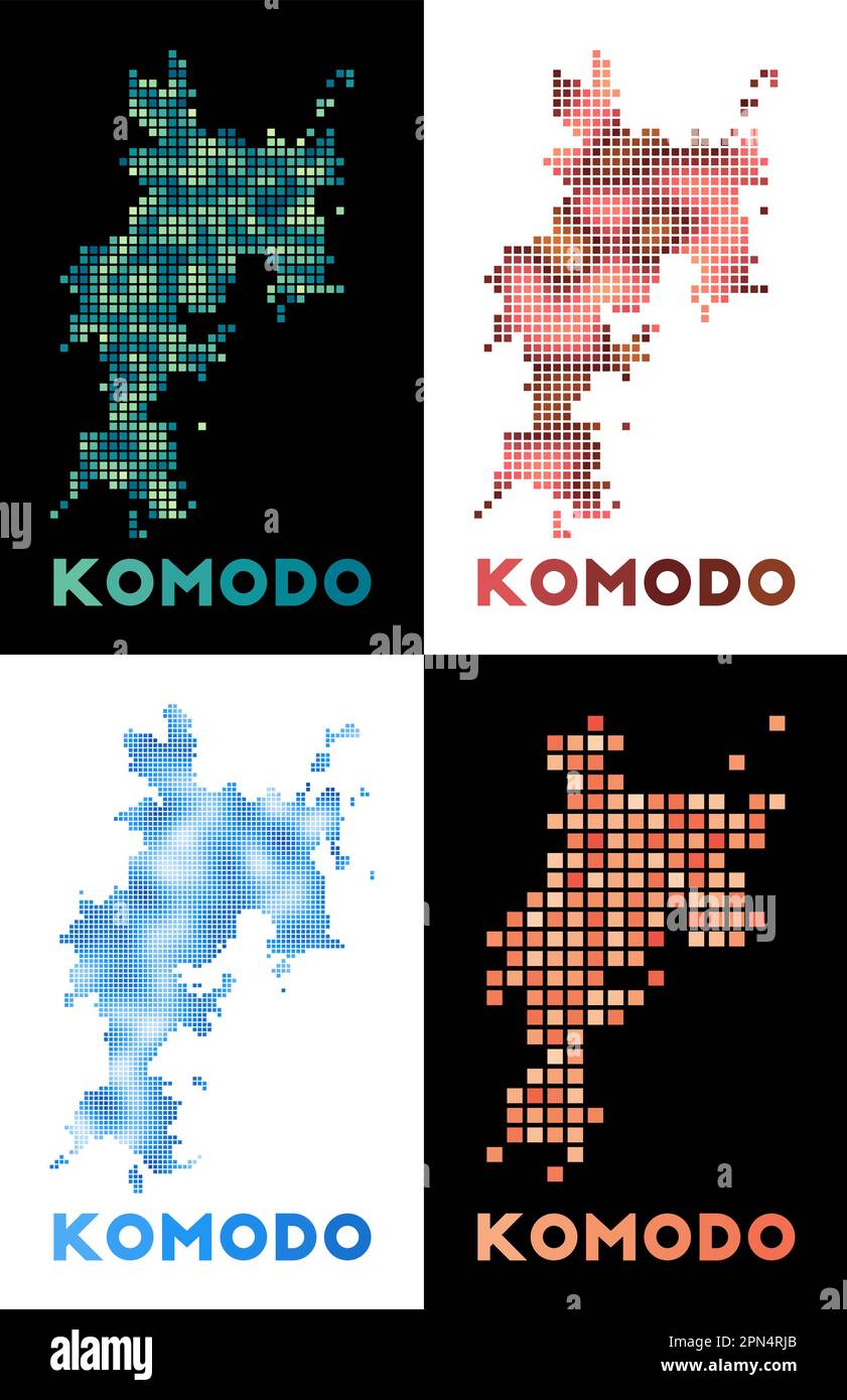 Island komodo map Stock Vector Images - Alamy