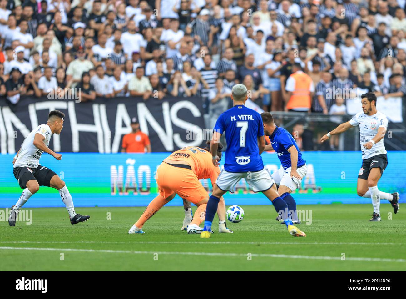 SP - SAO PAULO - 04/16/2023 - BRASILEIRO A 2023, CORINTHIANS X CRUZEIRO ...