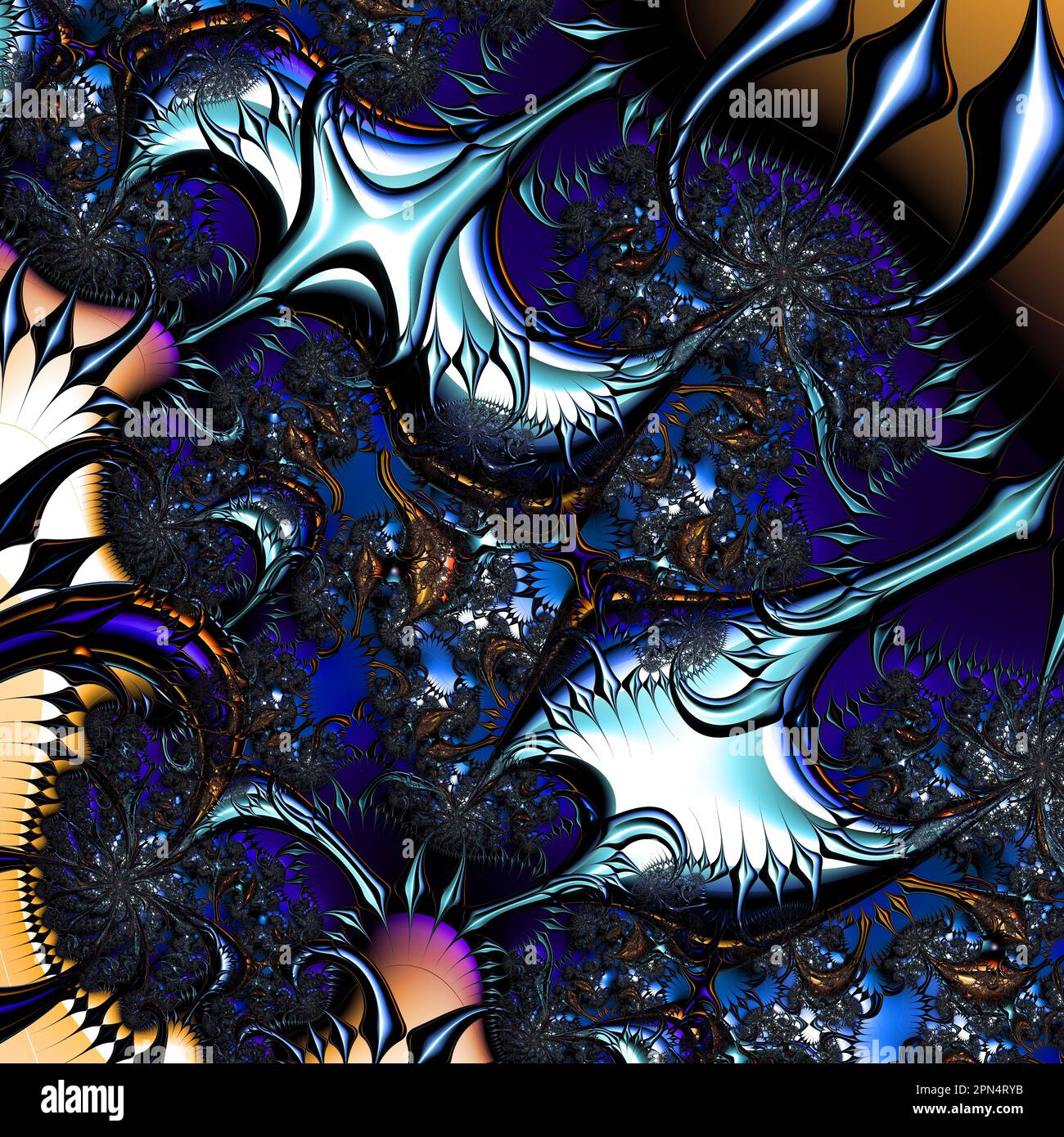 Fractal complex - Mandelbrot set detail, digital artwork for creative ...