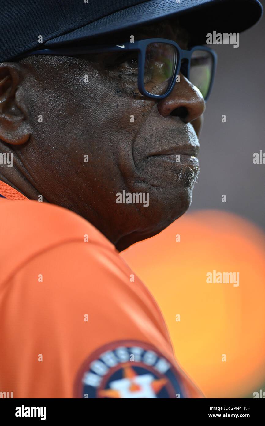Houston Astros manager Dusty Baker Jr. (12) during the MLB game between ...