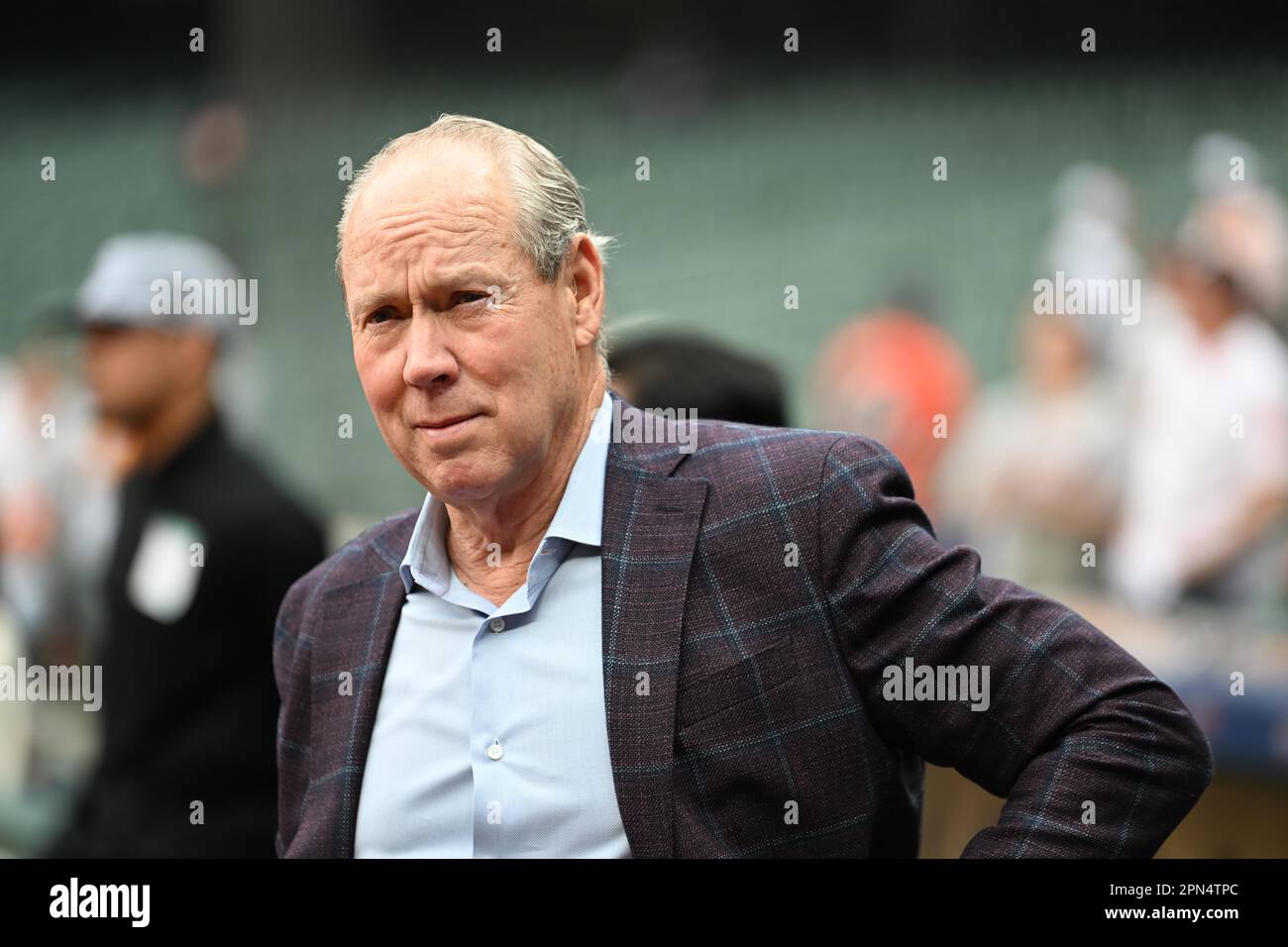 Houston Astros Owner Jim Crane during the MLB game between the Texas ...