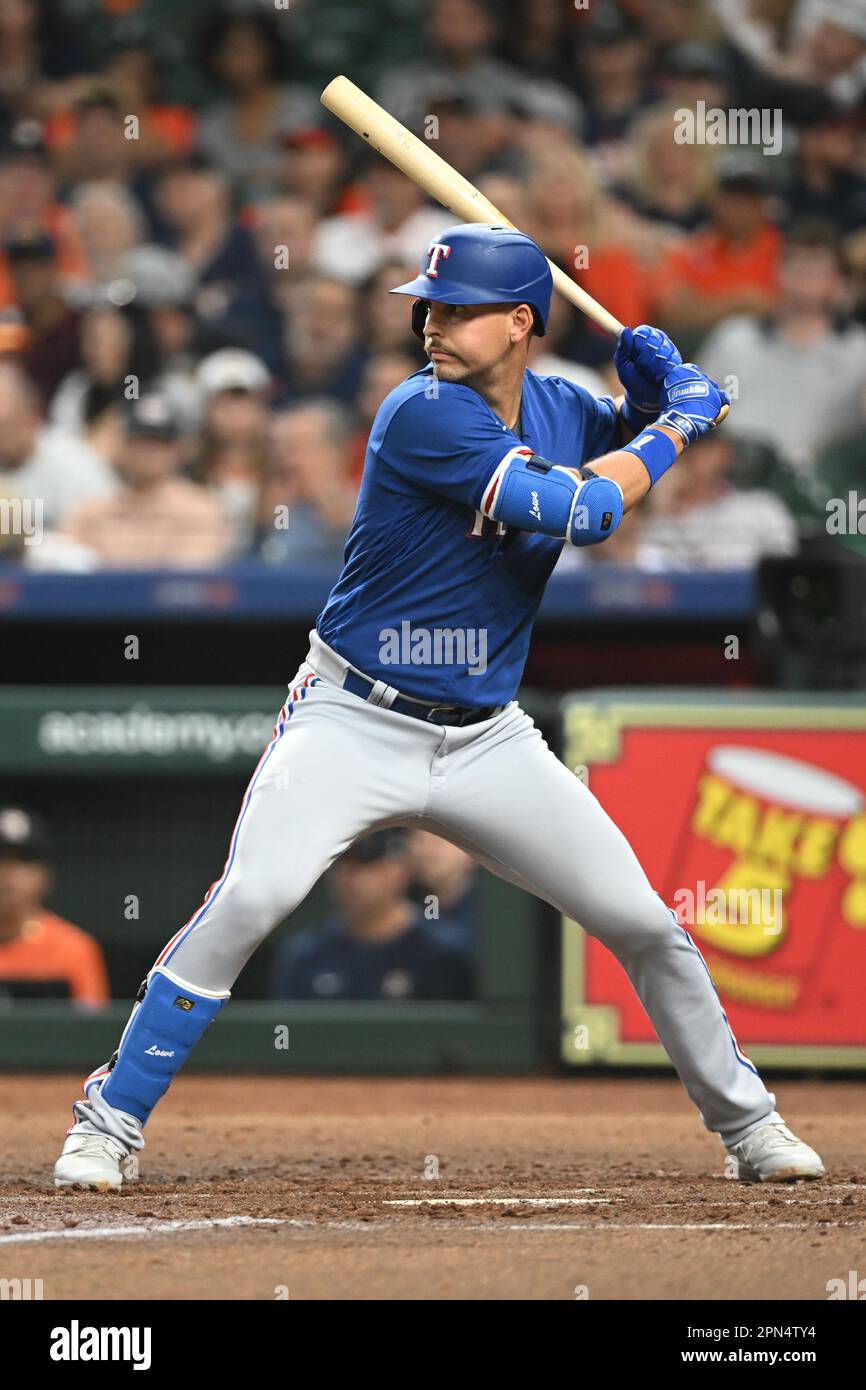 Texas Rangers first baseman Nathaniel Lowe (30) during the MLB game ...