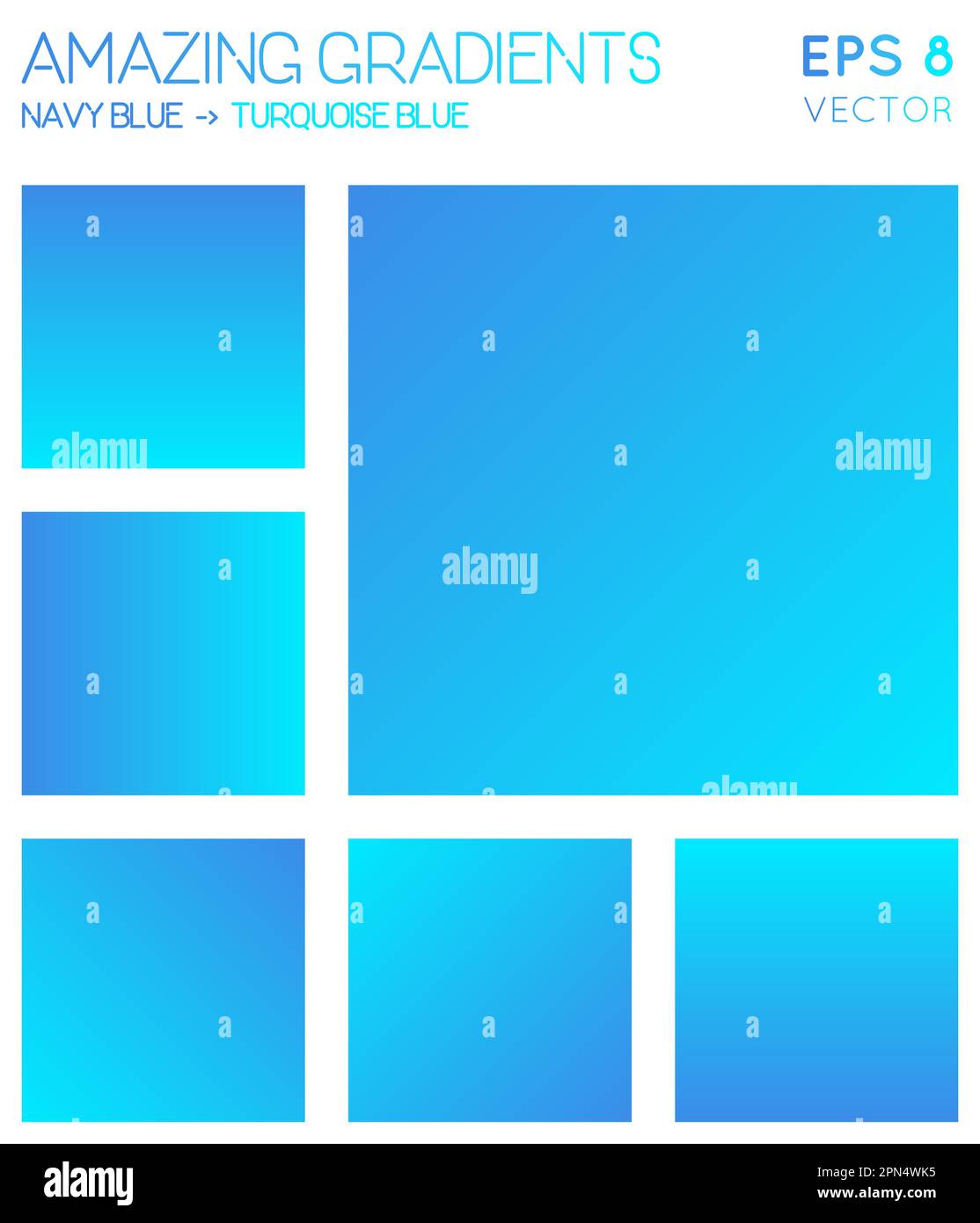 Colorful gradients in navy blue and turquoise blue color tones. Alive gradient background ...