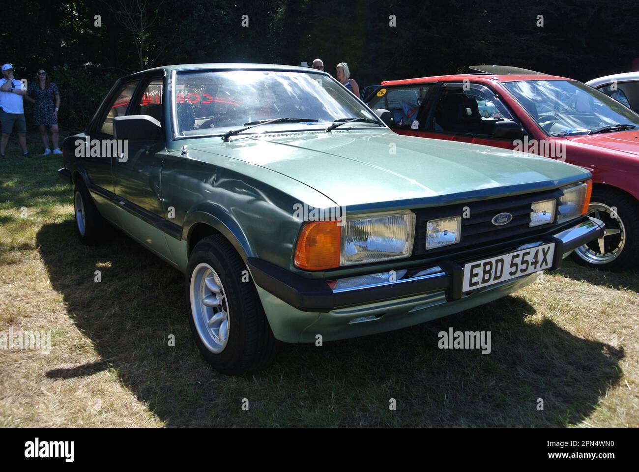 A 1982 Ford Cortina parked on display at the 47th Historic Vehicle ...