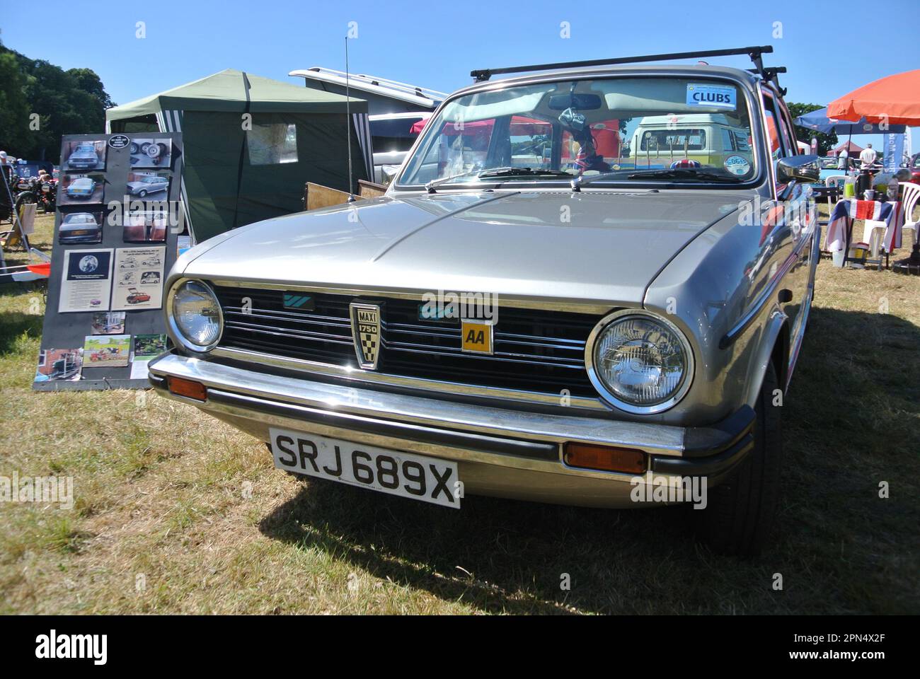 A 1981 Austin Maxi parked on display at the 47th Historic Vehicle ...