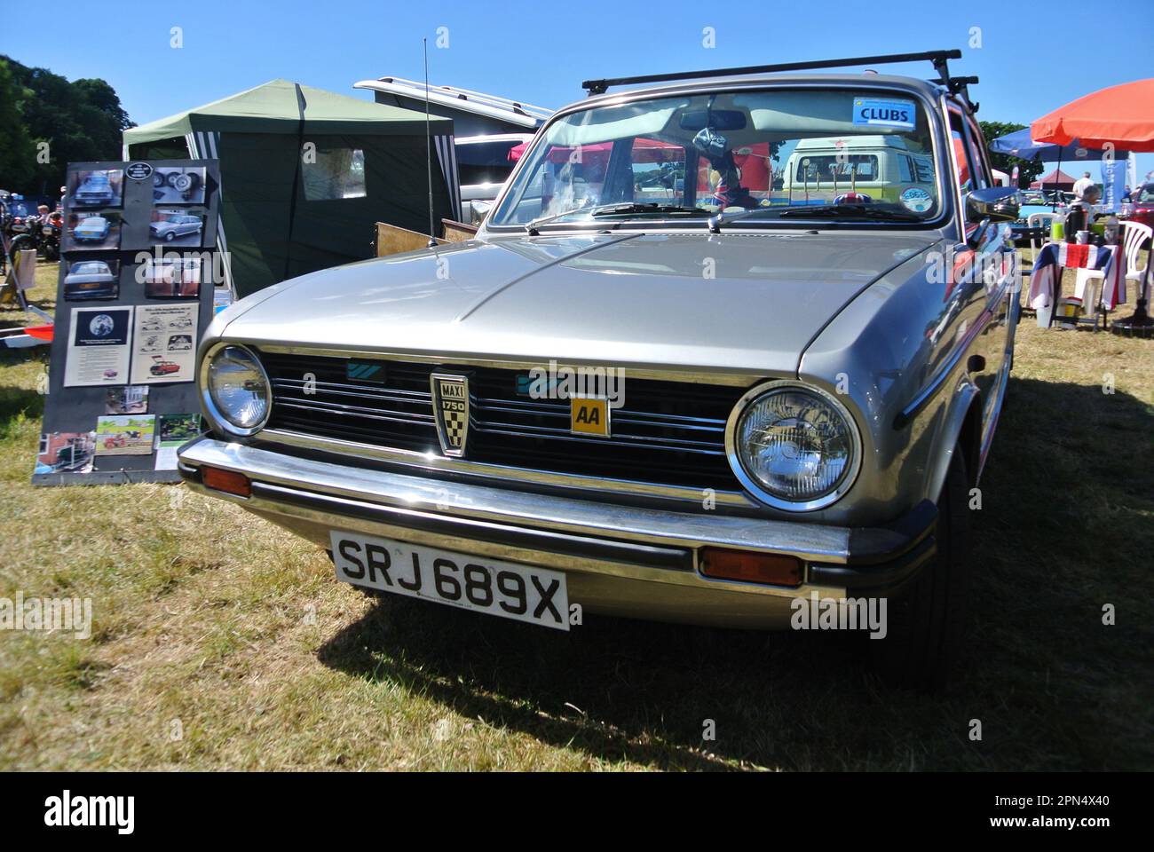 A 1981 Austin Maxi parked on display at the 47th Historic Vehicle ...