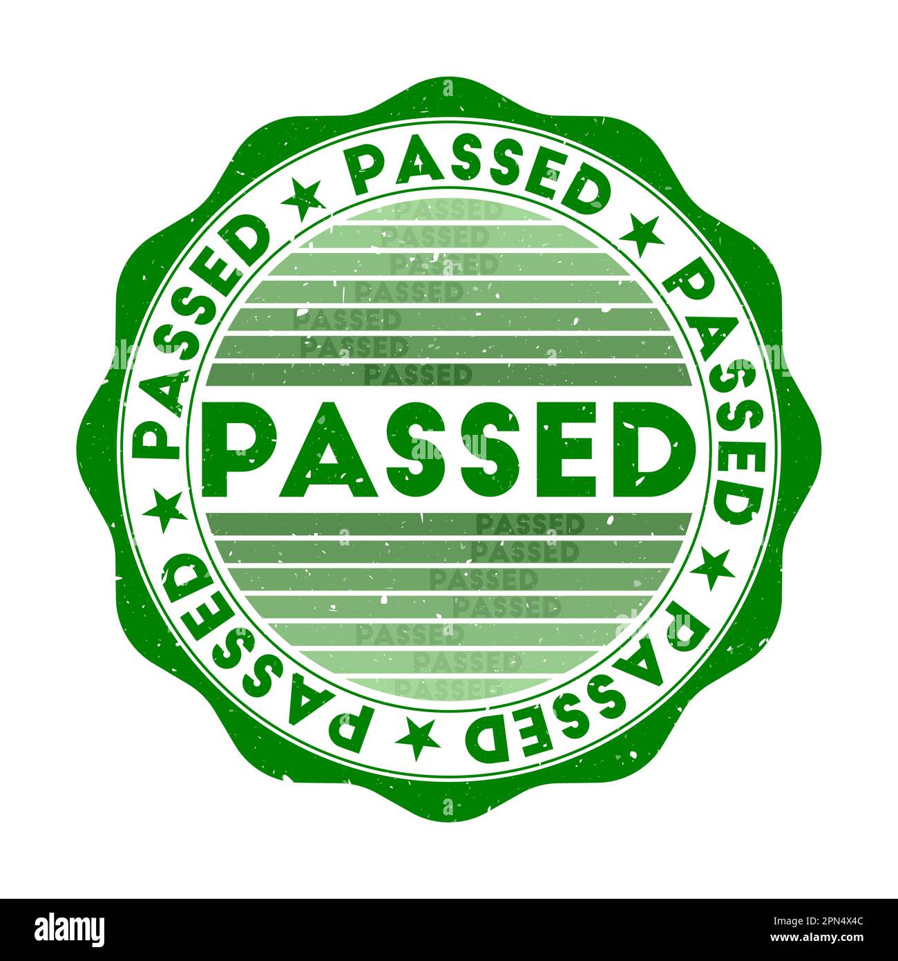 Qualified stamp sign round hi-res stock photography and images - Alamy