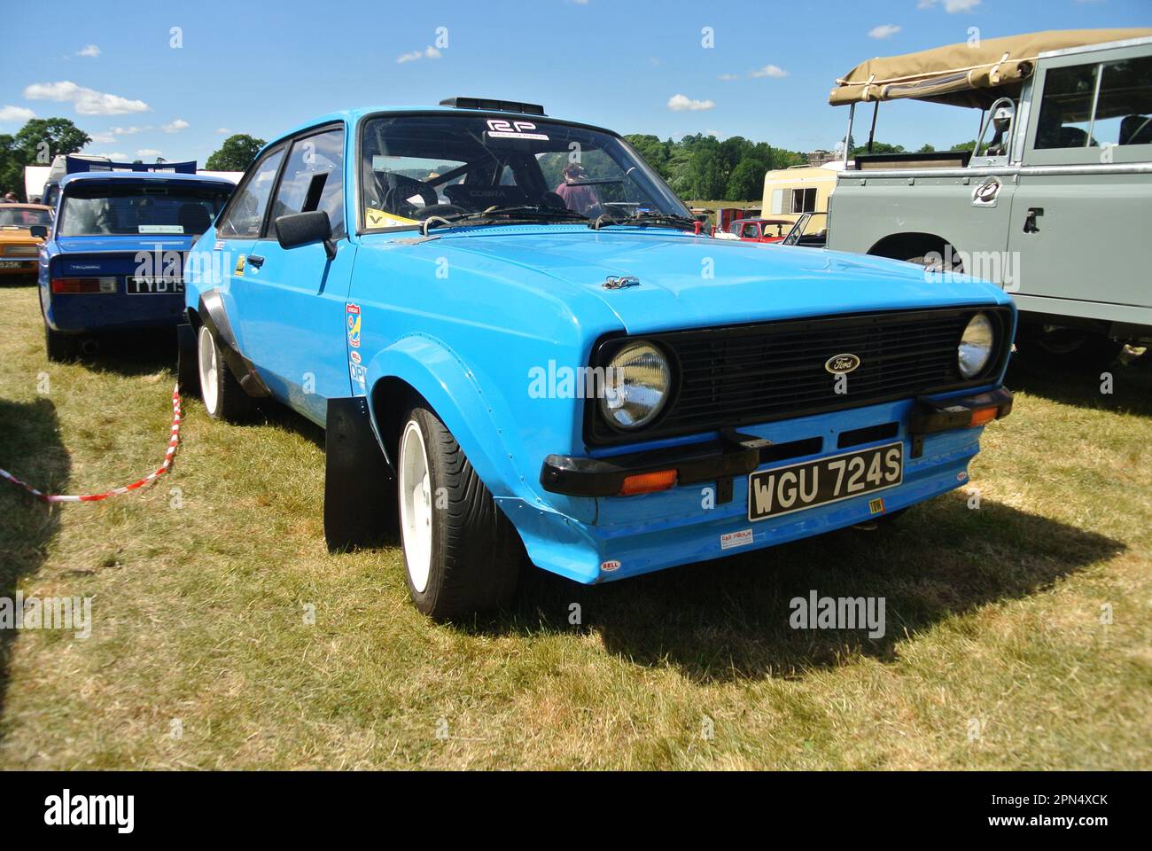 A 1978 Ford Escort parked up display at the 47th Historic Vehicle ...