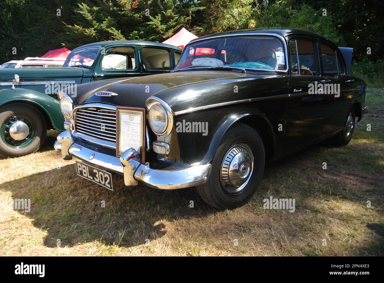 A 1958 Humber Hawk Series 1 parked up on display at the 47th Historic ...