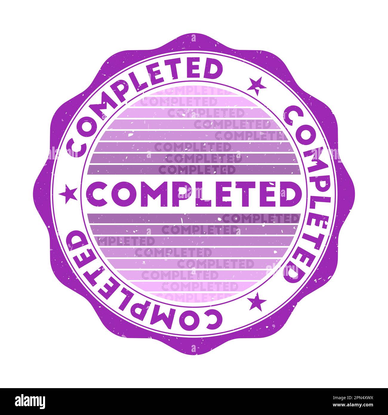 Concluded stamp Stock Vector Images - Alamy