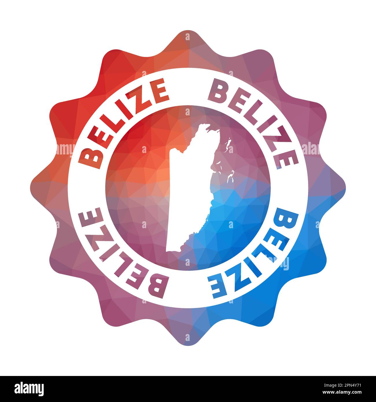Belize digital map hi-res stock photography and images - Alamy