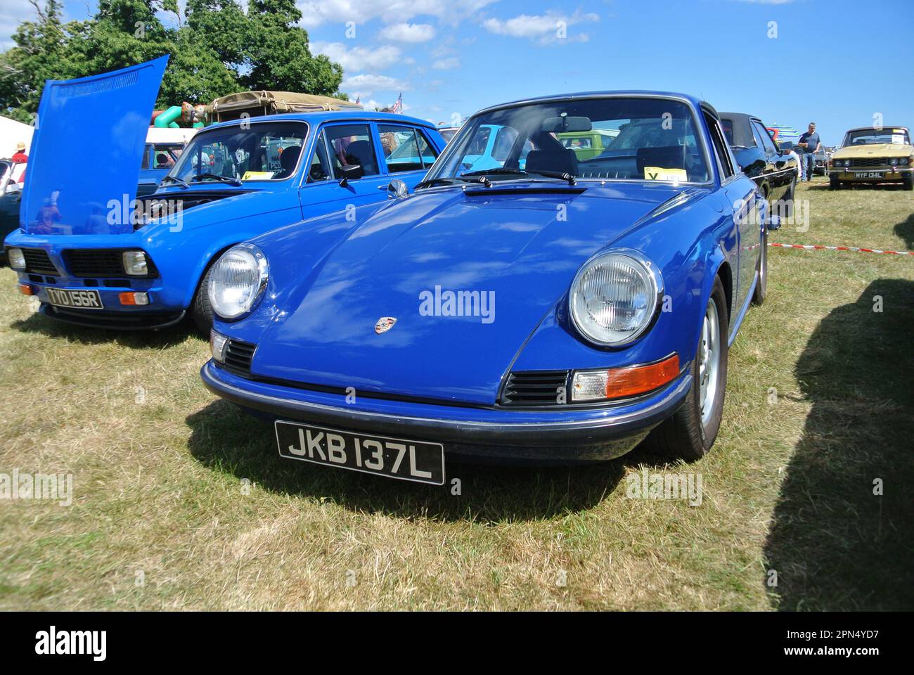 A 1973 Porsche 911 parked on display at the 47th Historic Vehicle ...