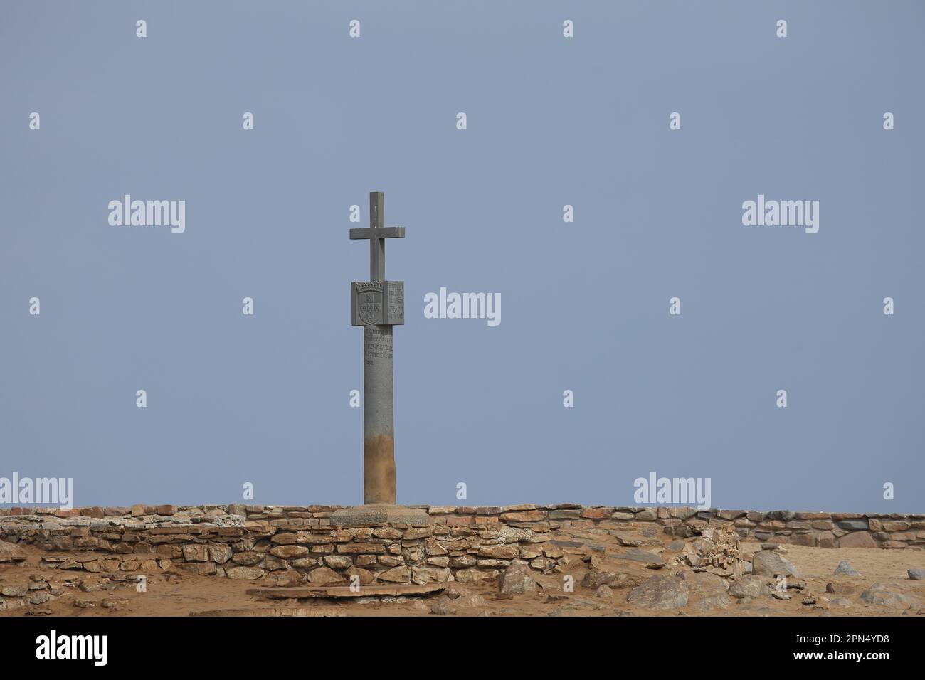 landmark of cape cross in Namibia Stock Photo - Alamy