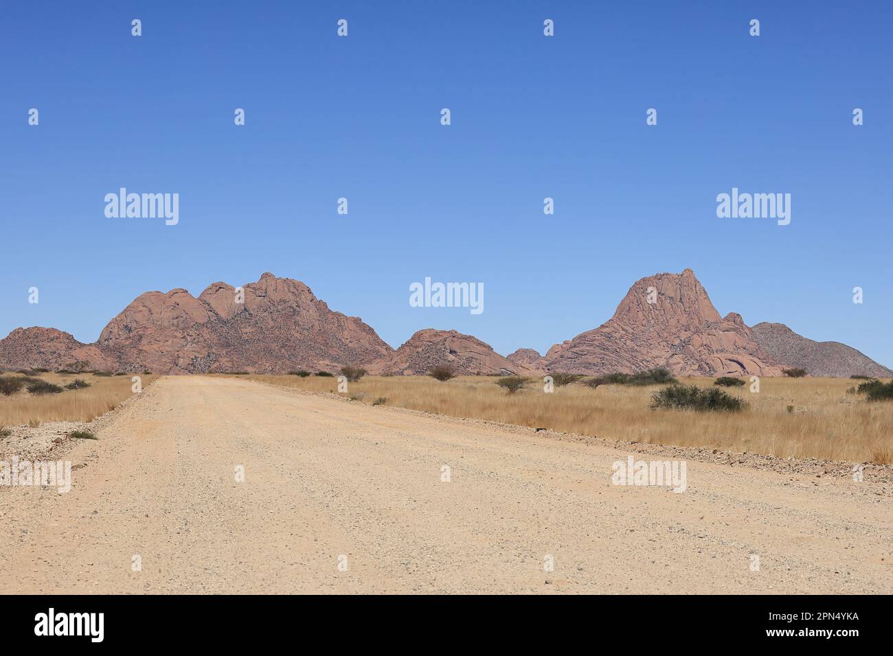 scenic gravel road to the Spitzkoppe in Namibia Stock Photo - Alamy