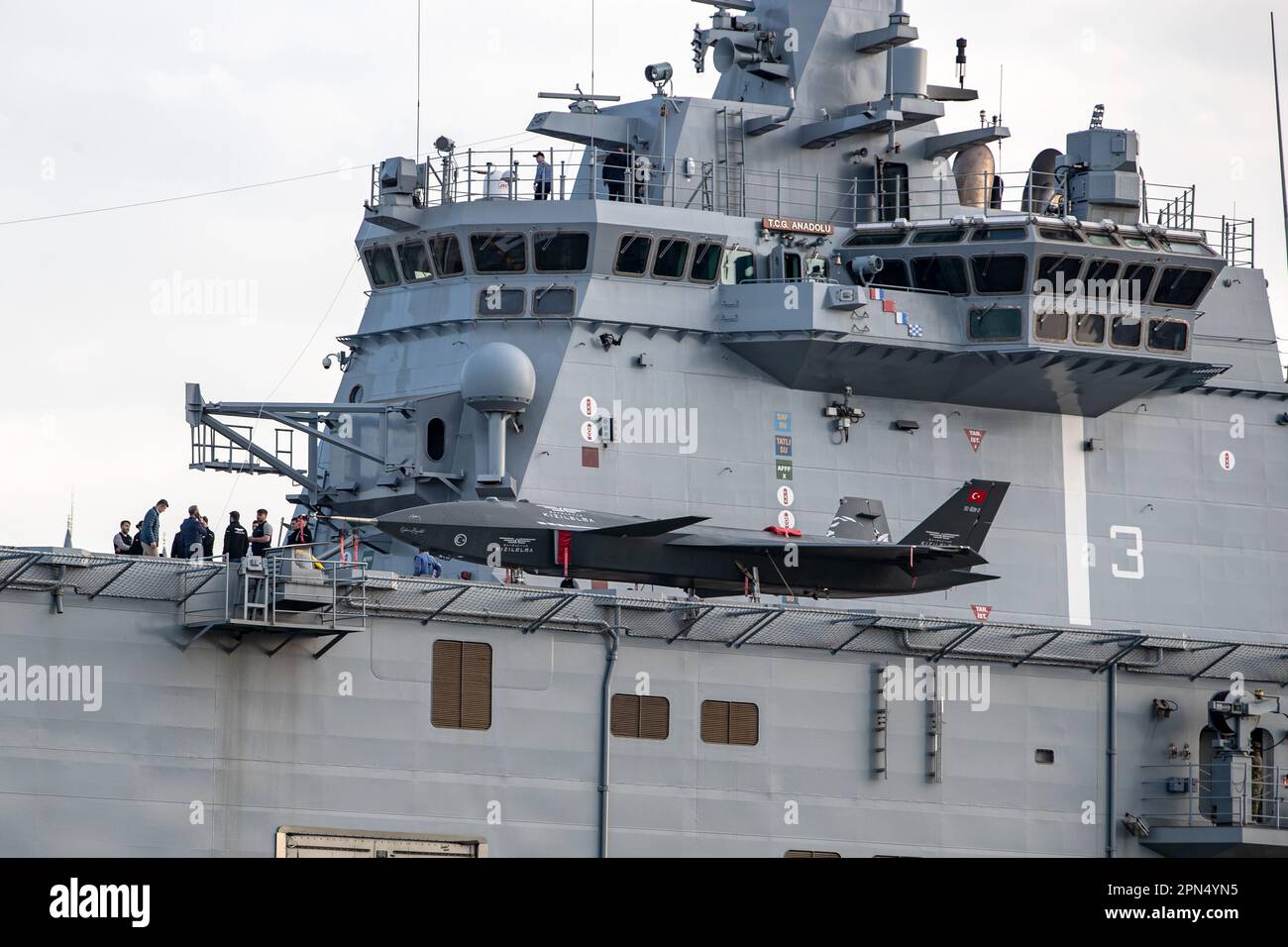 Istanbul, Turkey. 16th Apr, 2023. An armed unmanned combat vehicle ...