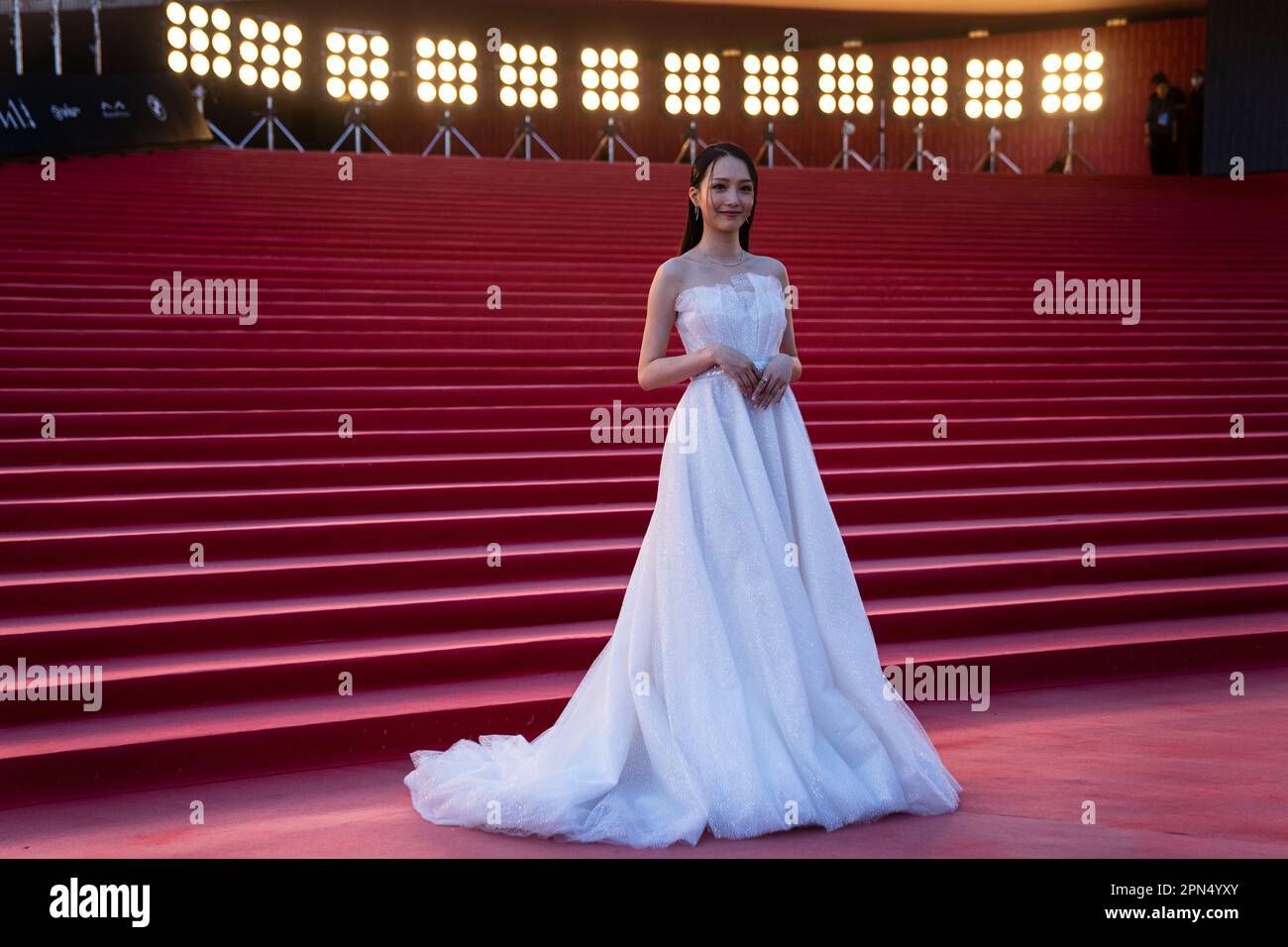 Actress Kiki Cheung arrives on the red carpet for the 41st Hong Kong ...