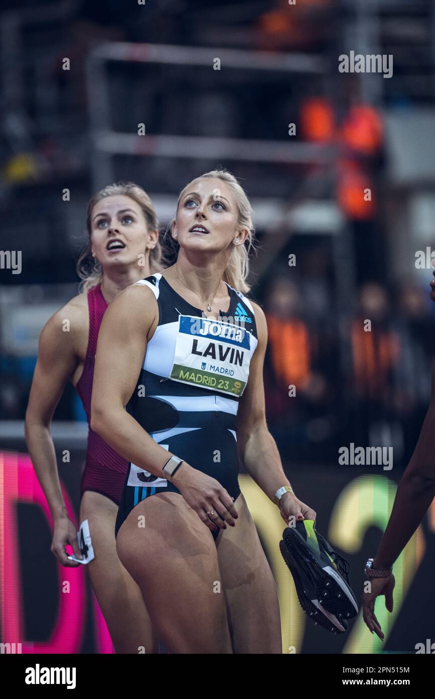 Sarah Lavin participating in the Madrid Indoor Tour of Madrid 2023 ...